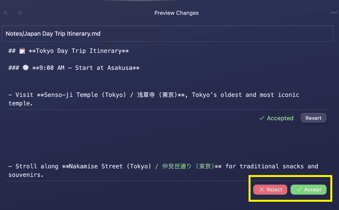 Composer | Copilot for Obsidian