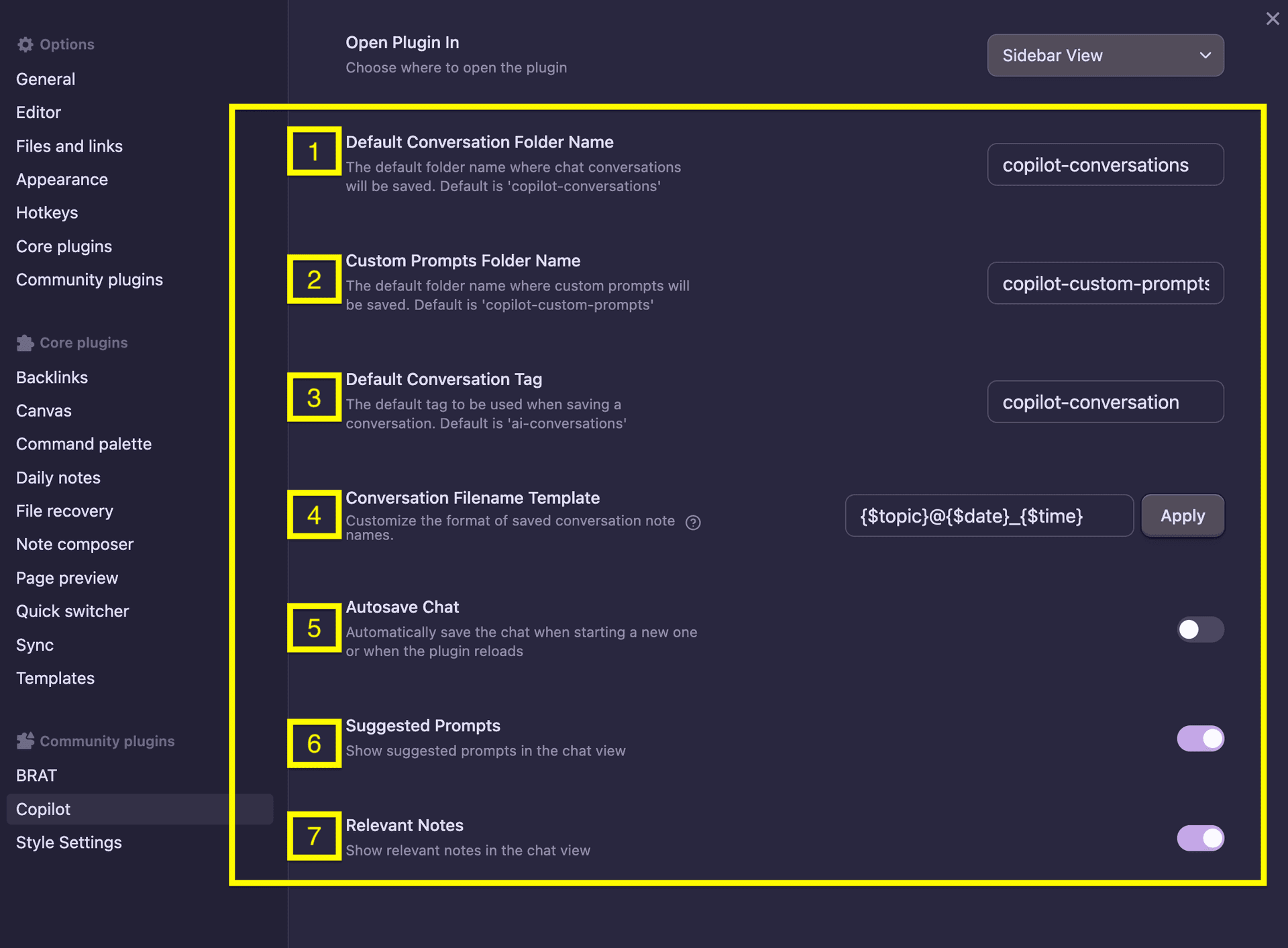 Copilot Settings | Copilot for Obsidian