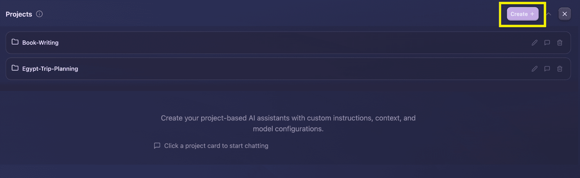 Projects Mode | Copilot for Obsidian